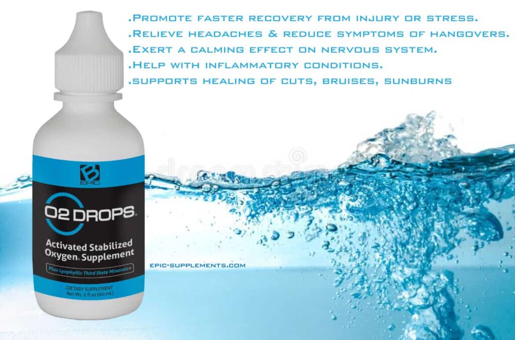 O2 Drops and O2 Immune Spray with Stabilized Activated Oxygen by B-Epic
